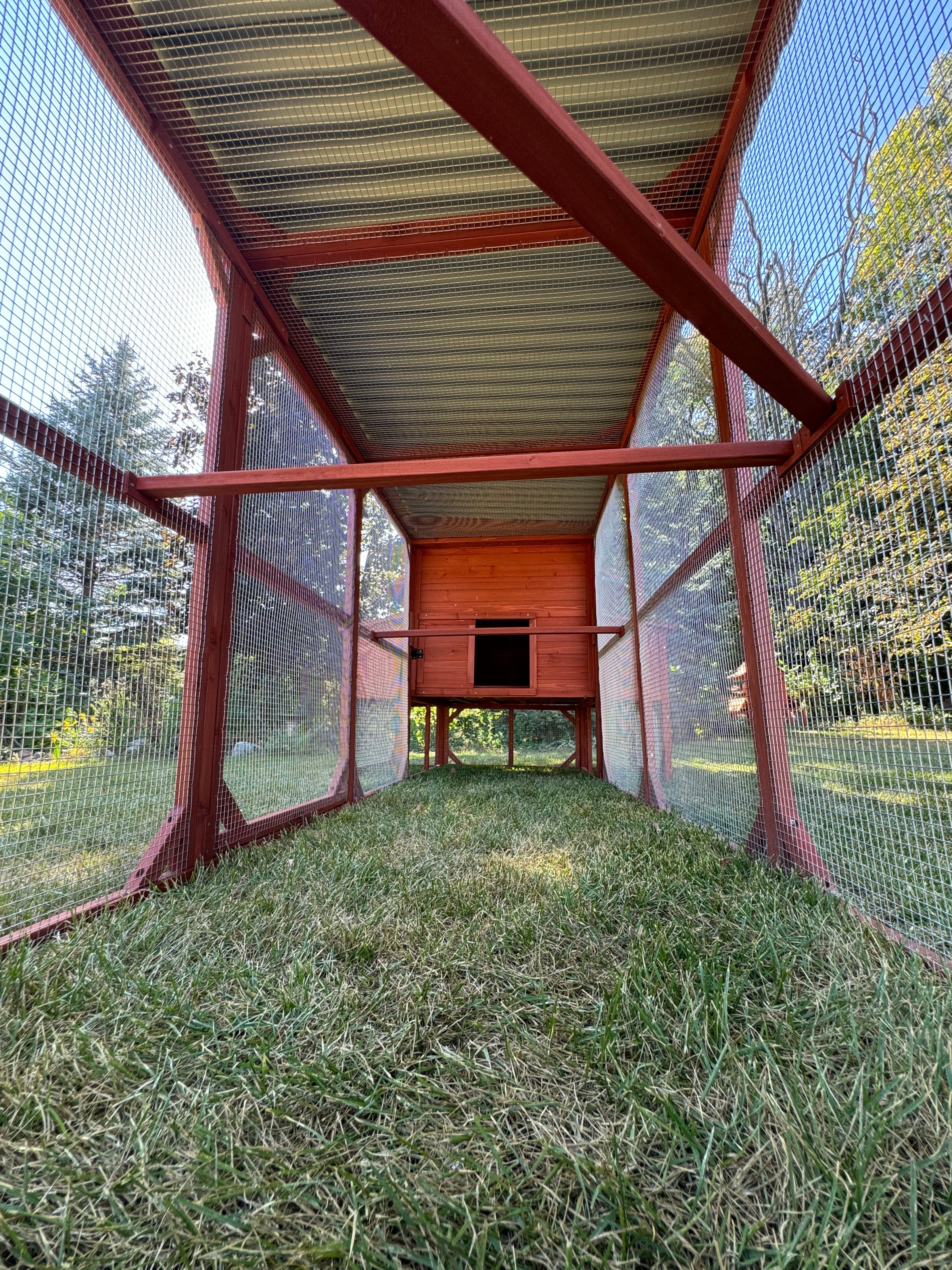 Chicken Coop Run Extension Roof