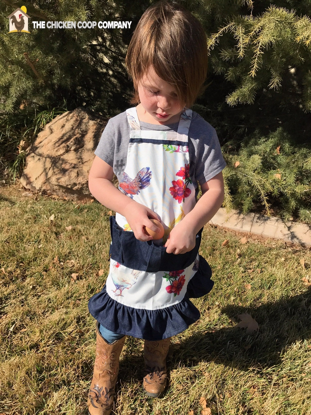 Full-Length Chicken Run Apron for Adults and Youth